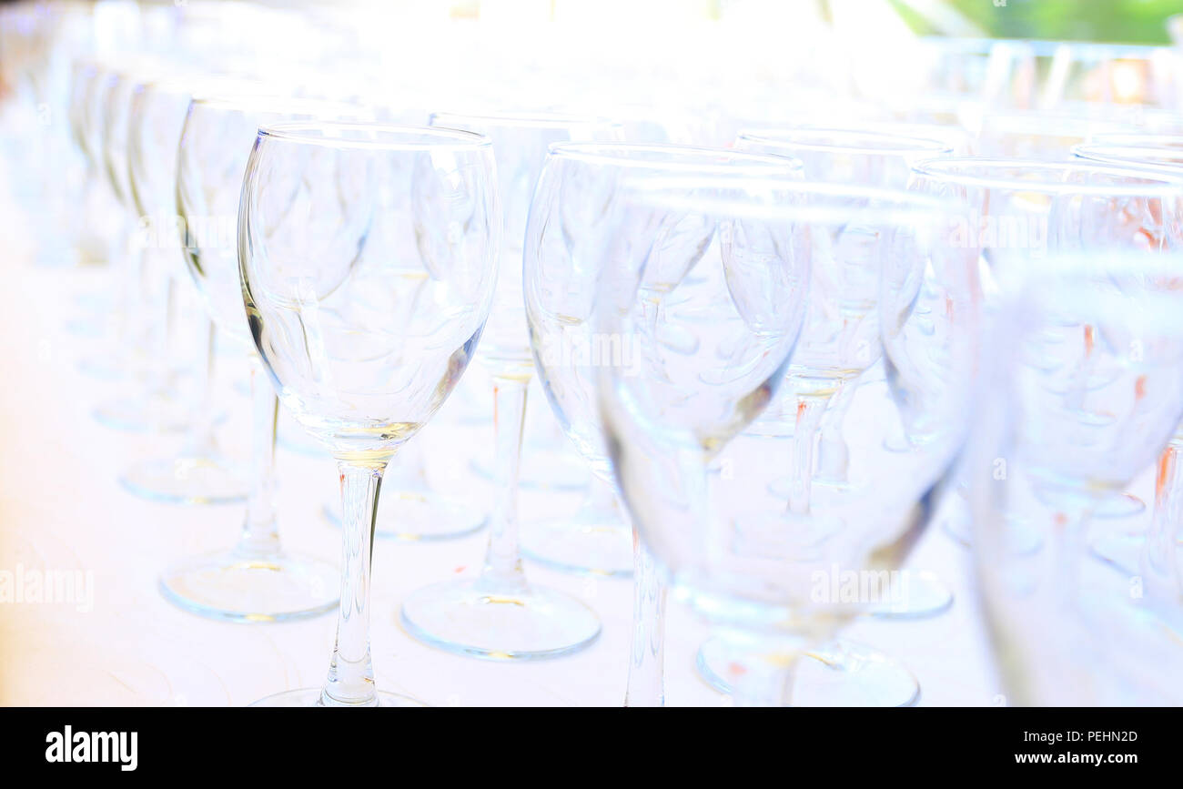 catering services background with snacks and glasses of wine on ...