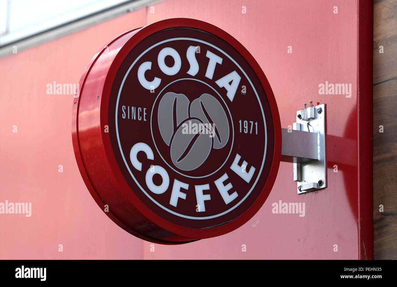 A general view of a Costa Coffee sign Stock Photo - Alamy