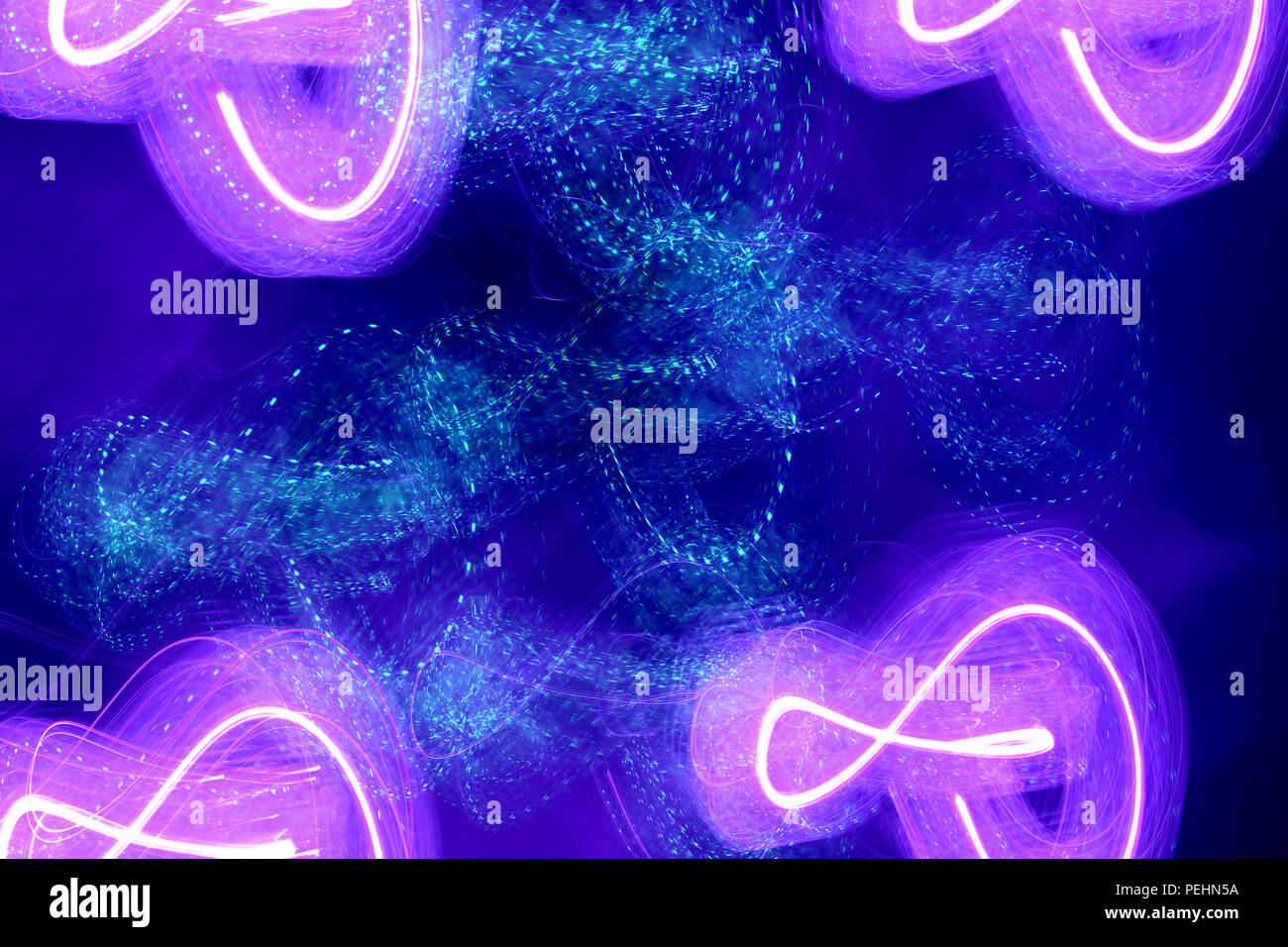 Incredibly beautiful game of lights Stock Photo - Alamy
