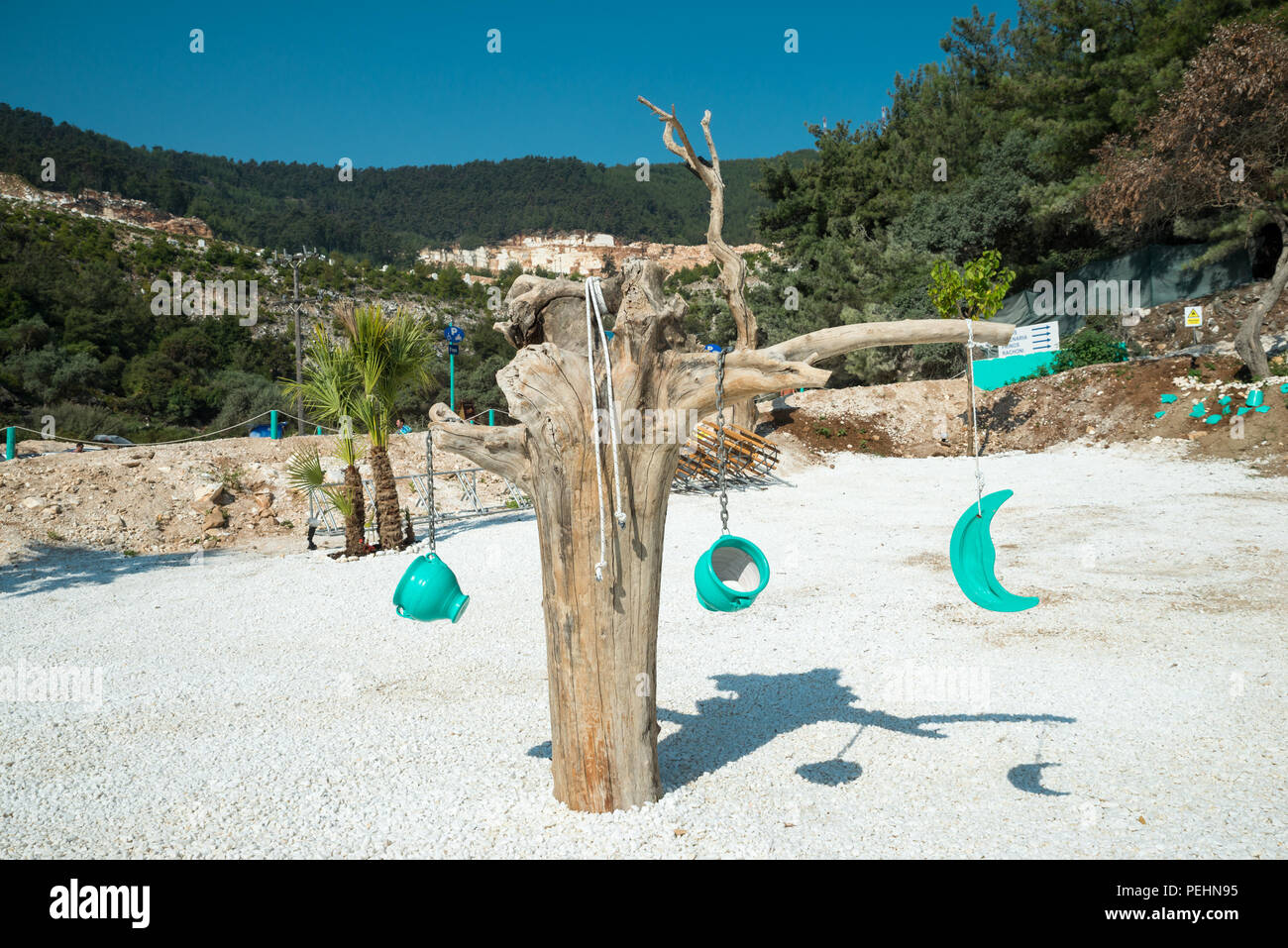 Marble Beach, Thasos, East Macedonia and Thrace, Greece, Europe Stock ...
