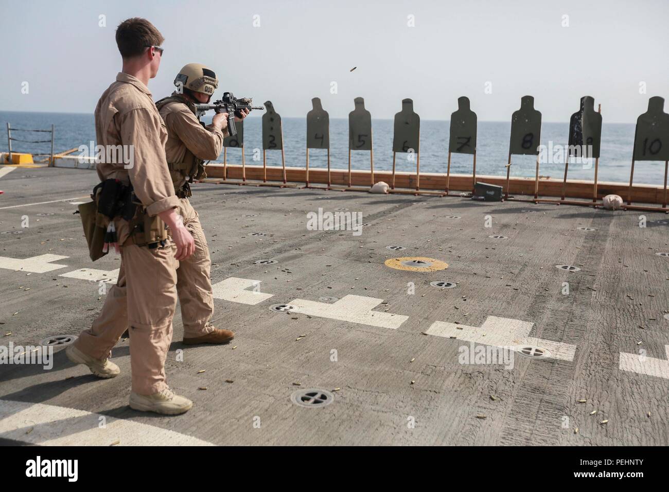 GULF OF ADEN (Aug. 24, 2015) A U.S. Marine with the 15th Marine ...