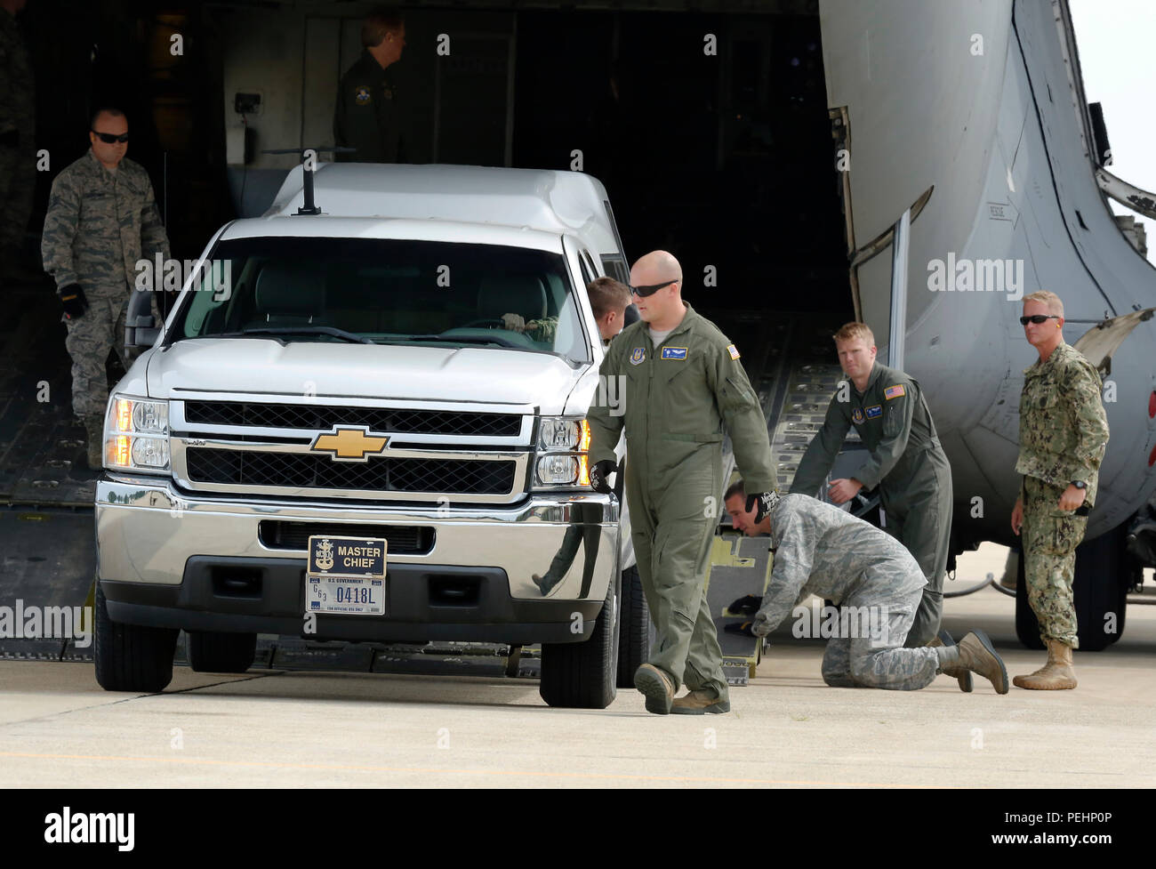 An Early Entry Command Post vehicle, assigned to Joint Task Force Civil ...