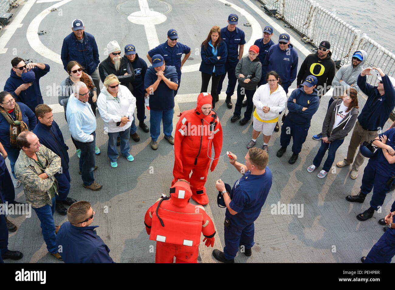 Chief Petty Officer Brian Schneider and Chief Petty Officer James Koon ...