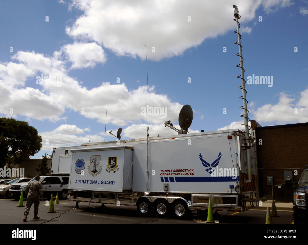 The Mobile Emergency Operations Center (MEOC) is positioned at the ...