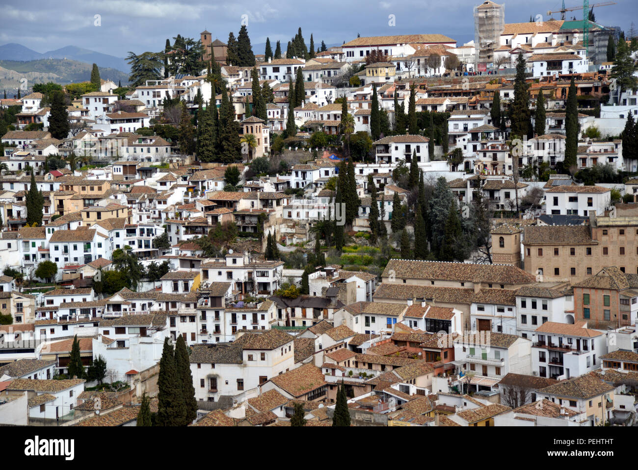 Europe, Spain, Andalucia, Granada from the Alhambra Stock Photo - Alamy