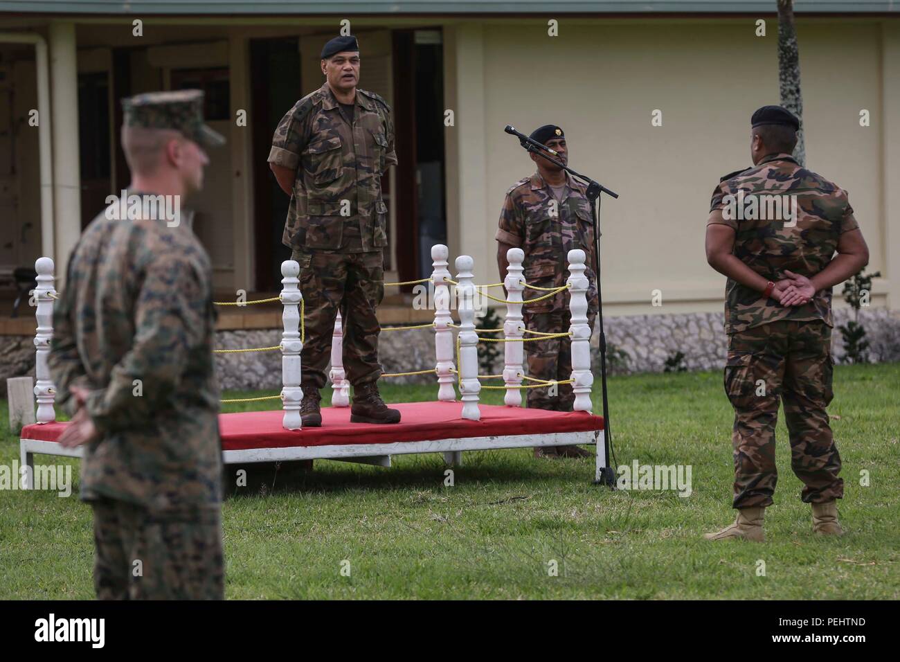 Lieutenant Colonel Lord Veehala with His Majesty’s Armed Forces ...