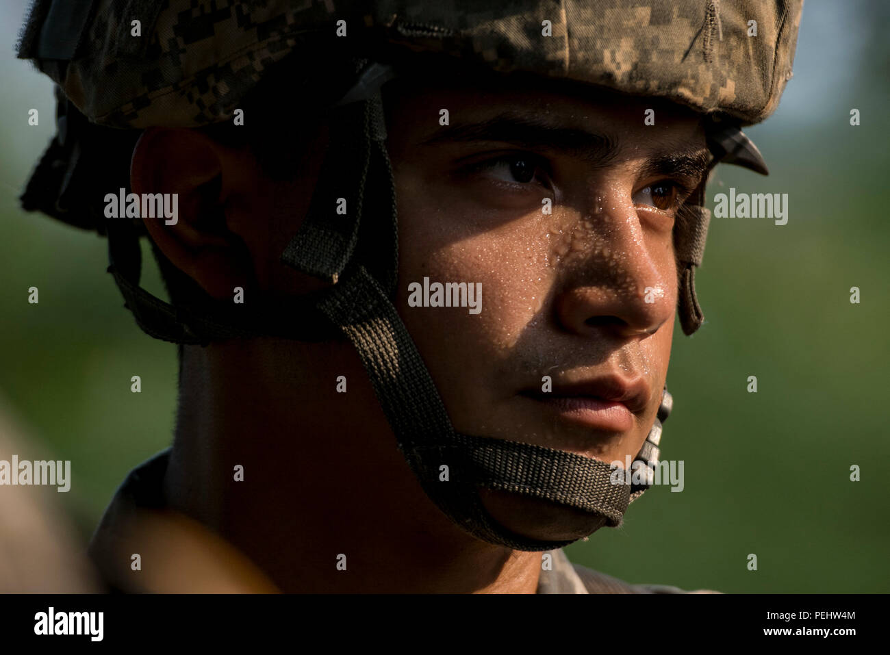 Pfc. Isaac Martinez, U.S. Army Reserve combat engineer with the 386th ...
