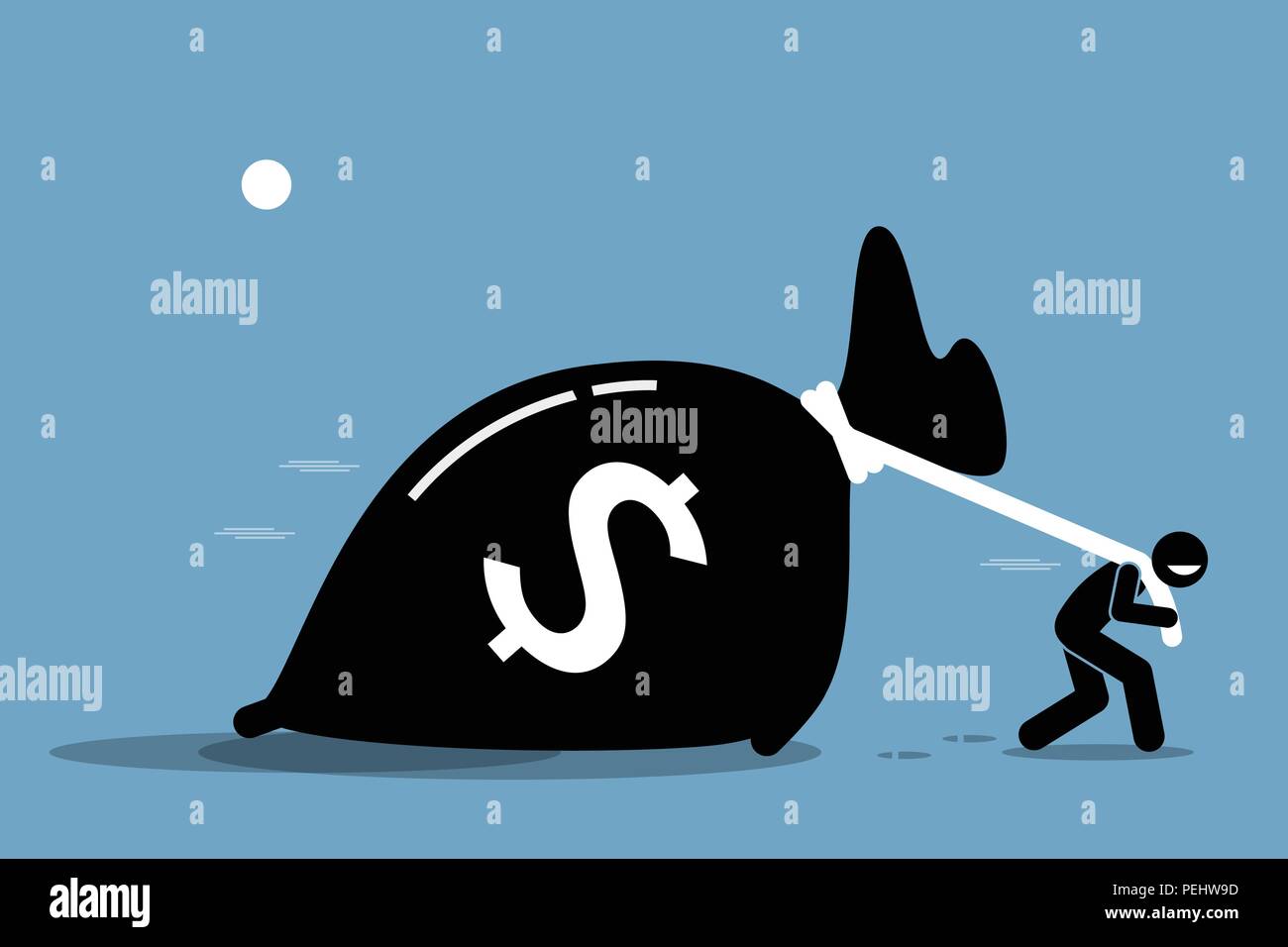 Artwork illustration depicts reward, hard work, and profit Stock Vector ...