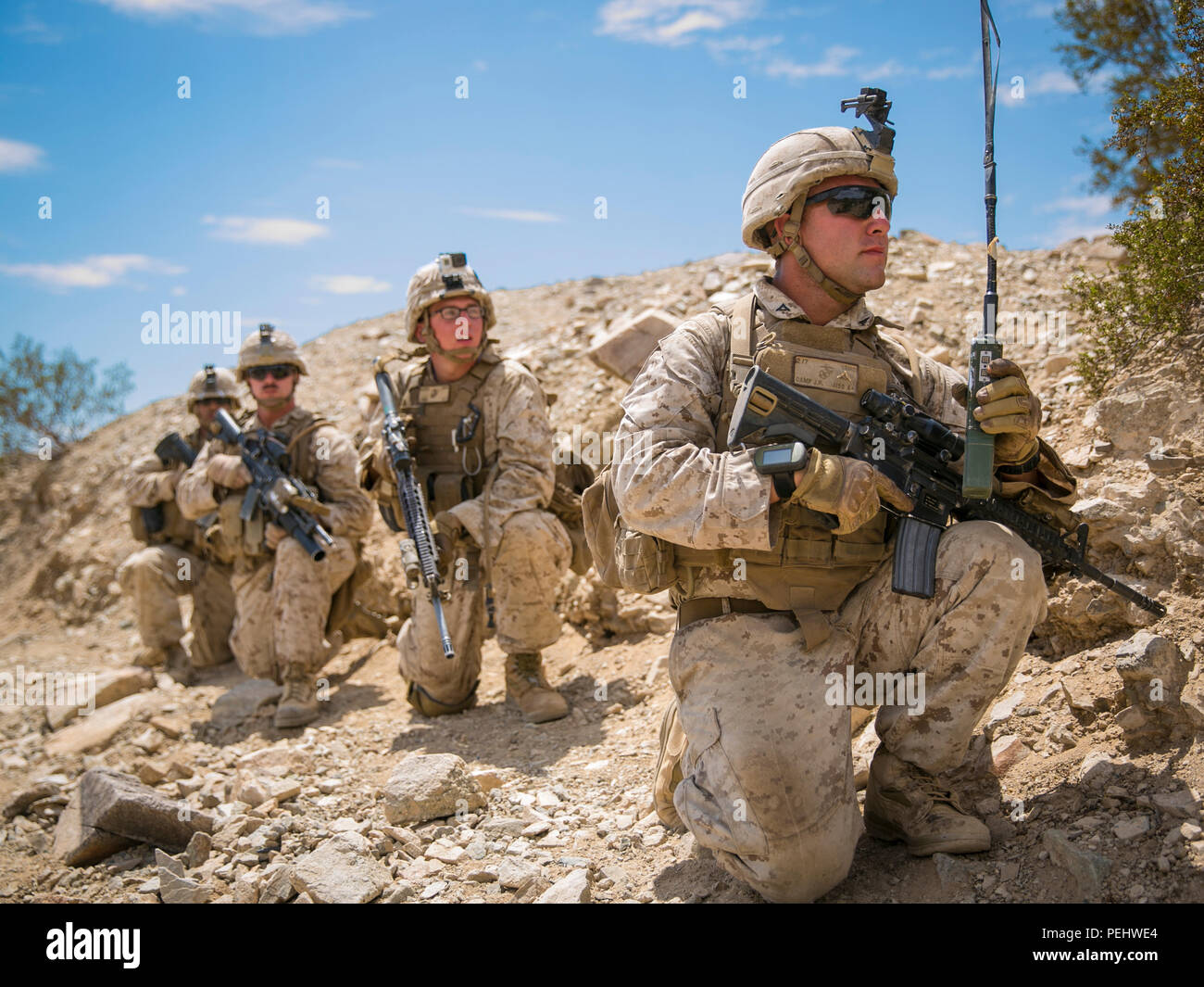 Lance Cpl. John R. Camp, squad leader, Company E, 2nd Battalion, 7th ...