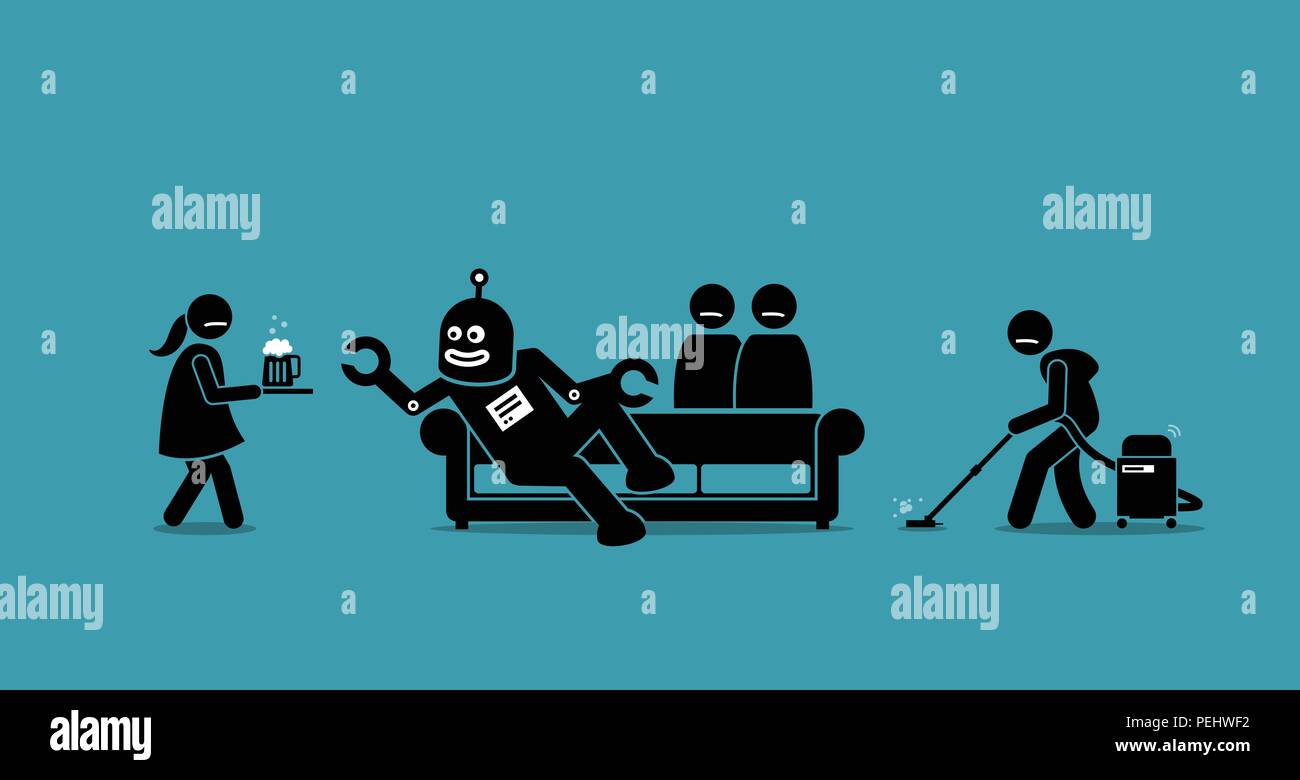 Artwork illustration depicts AI, artificial intelligence, and machine ...