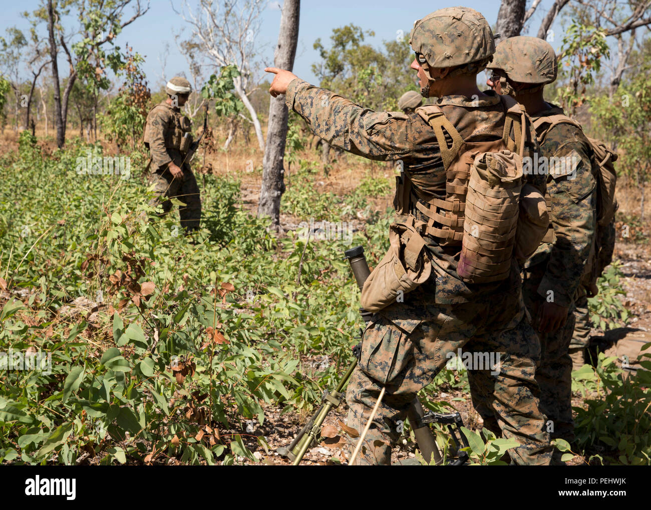 U.S. Marines with Company A, 1st Battalion, 4th Marine Regiment, Marine ...