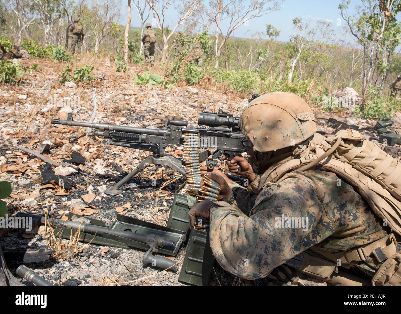 U.S. Marines with Company A, 1st Battalion, 4th Marine Regiment, Marine ...