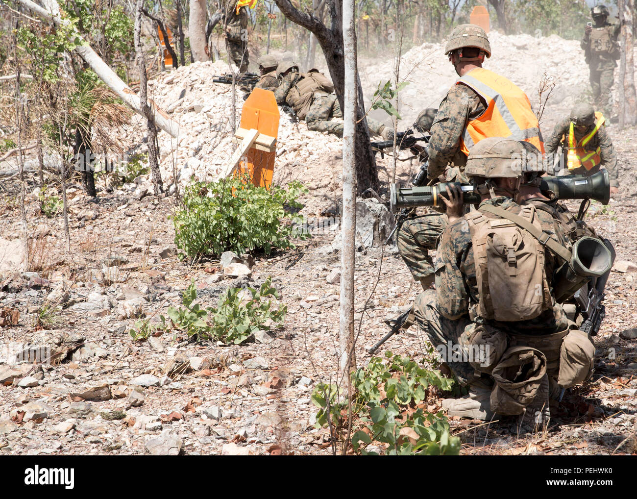 U.S. Marines with Company A, 1st Battalion, 4th Marine Regiment, Marine ...