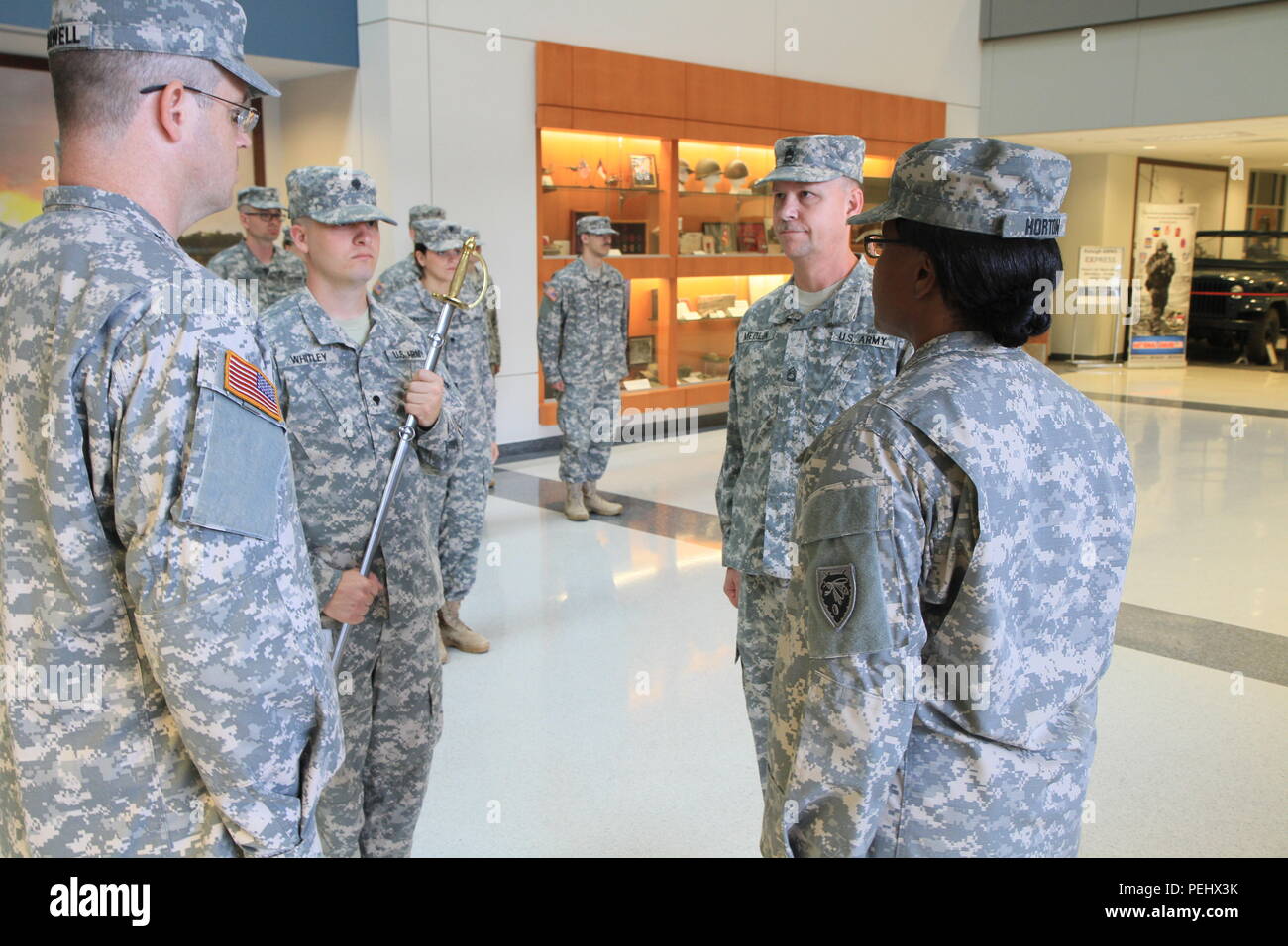 Master Sgt. William McDowell, incoming 440th Army Band first sergeant ...