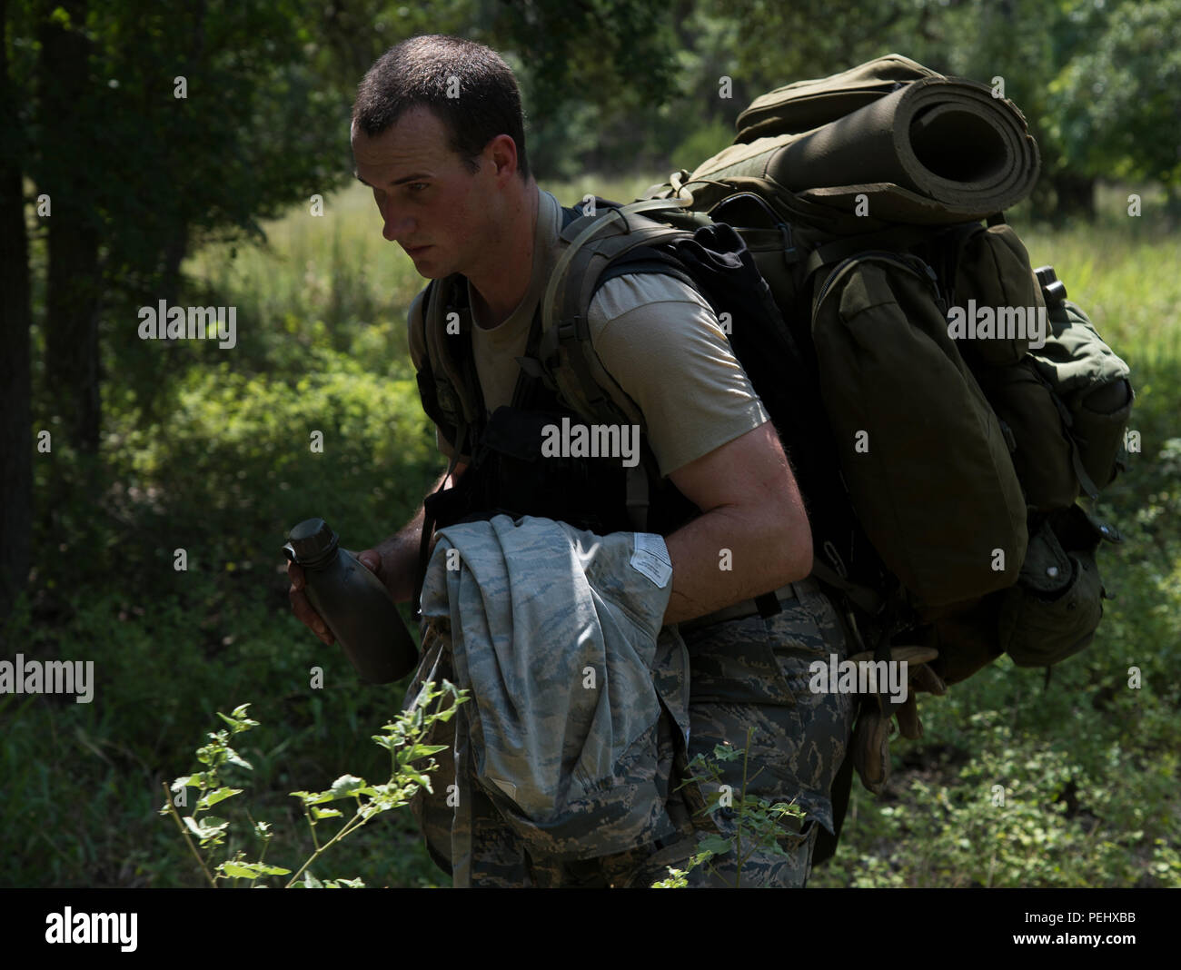 A U.S. Air Force Airman Survival, Evasion, Resistance, Escape candidate ...