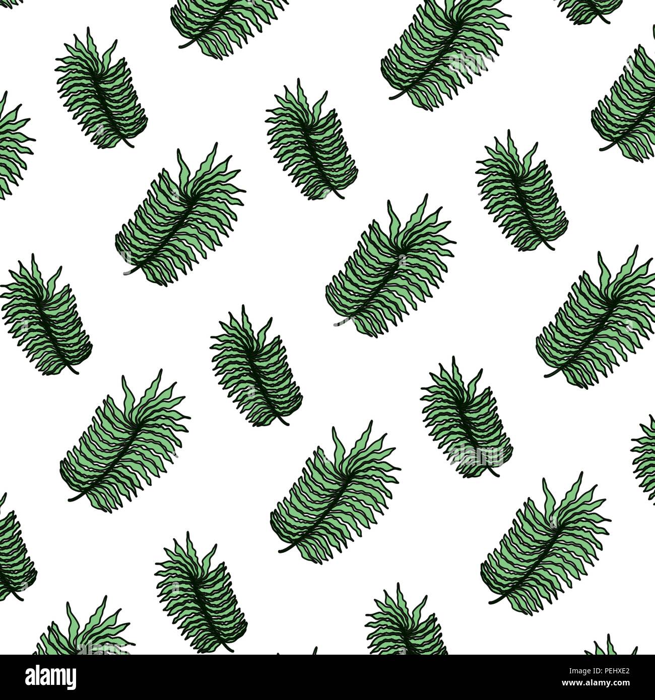 color branch exotic plant leaves background Stock Vector Image & Art ...