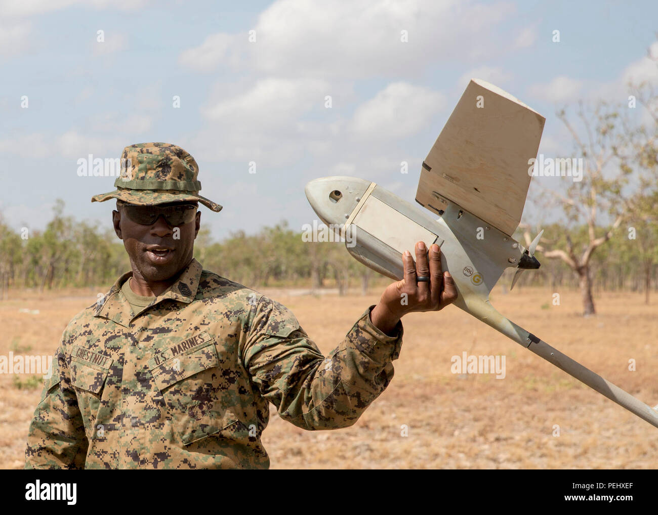 U.S. Marine Corps Sgt. Maj. Marcus Chestnut, sergeant major, 1st ...
