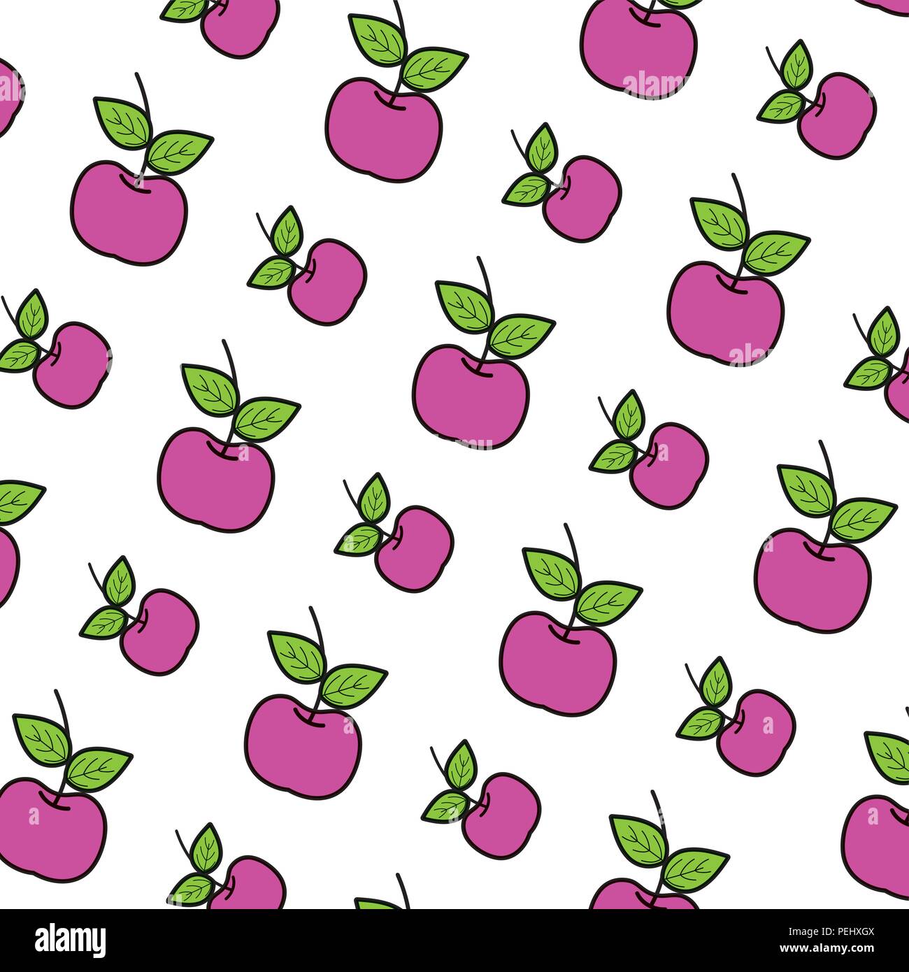 color delicious fresh apple fruit background Stock Vector Image & Art ...