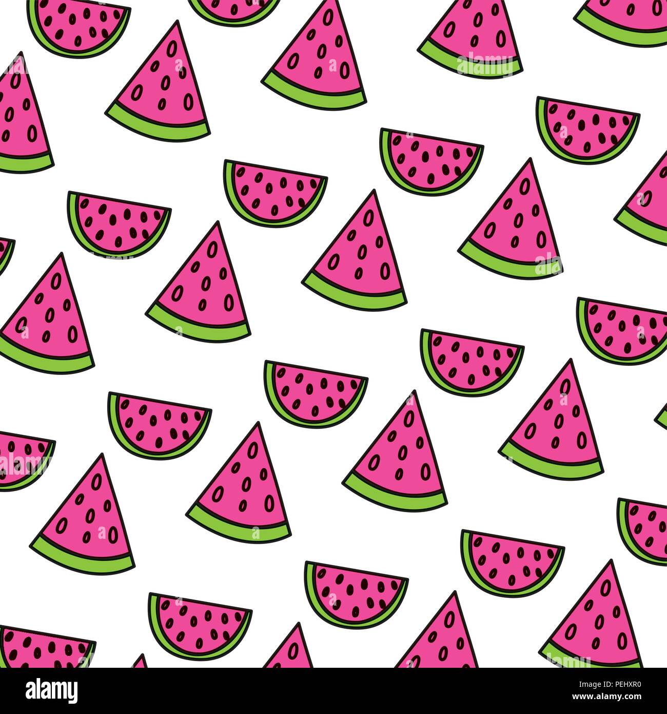 color slice watermelon tropical fruit background Stock Vector Image ...
