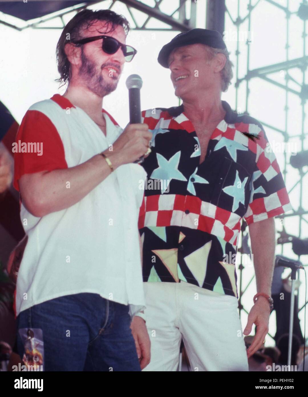 Ringo Starr Mike Love 1984 Photo by John Barrett/PHOTOlink.net ...