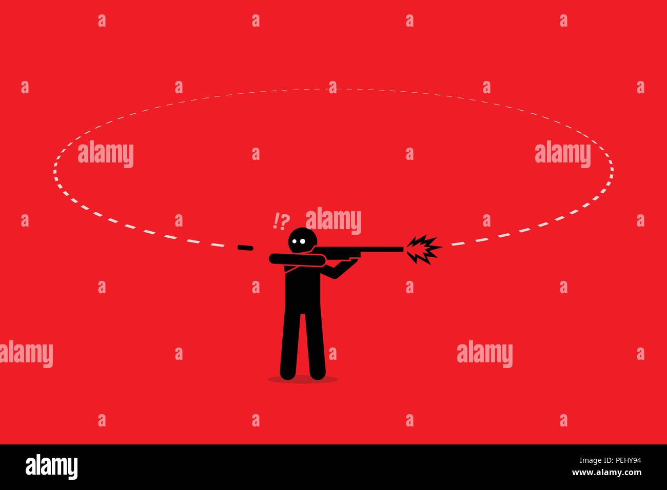 Back firing Stock Vector Images - Alamy