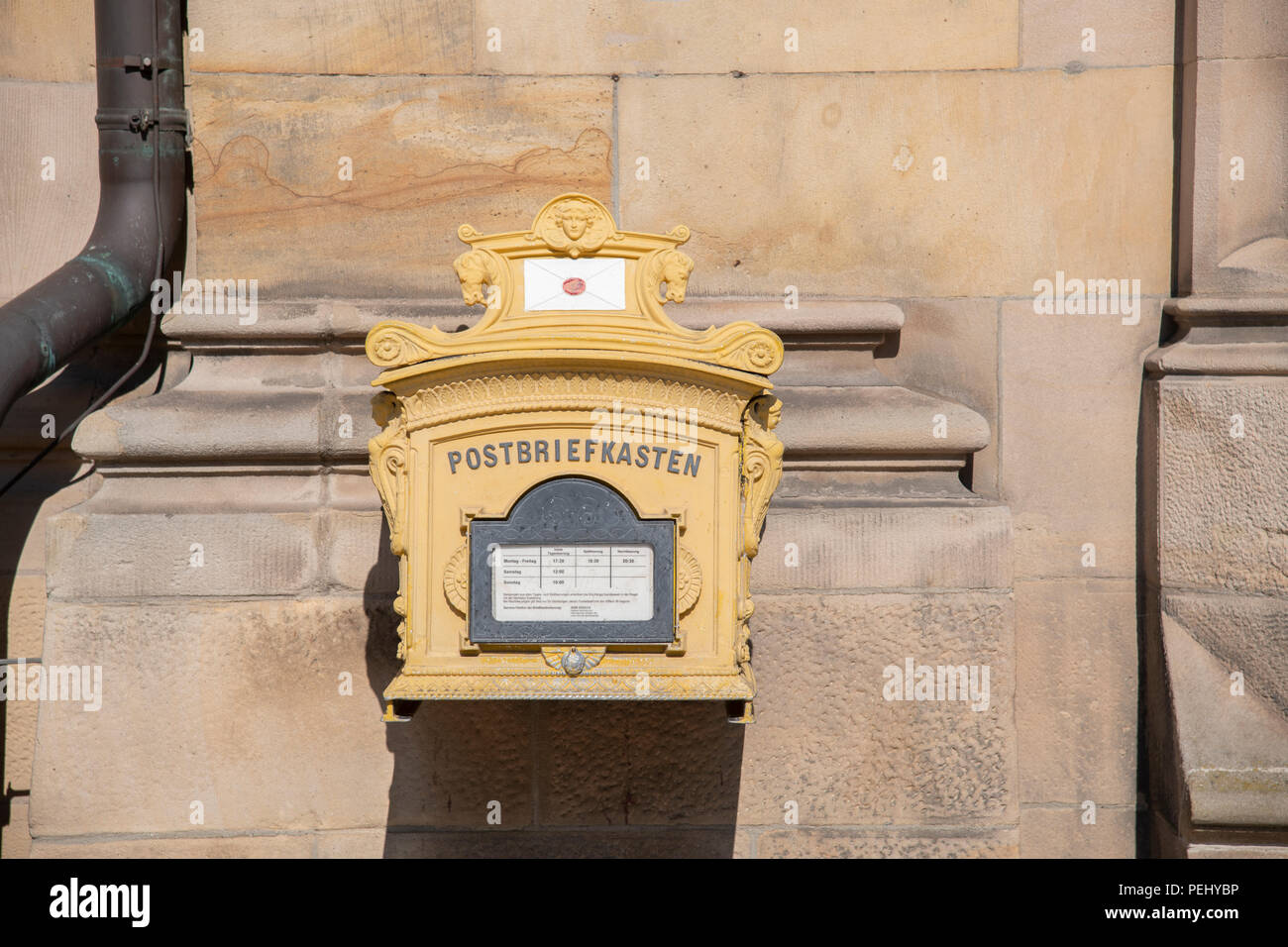 Details from the Magdeburg post office in Germany Stock Photo - Alamy