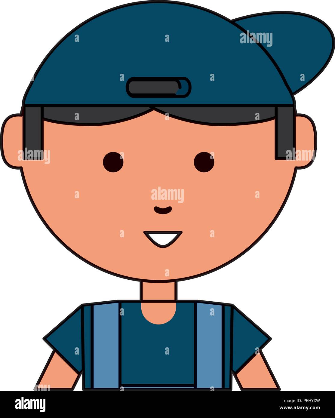 cartoon repair man icon over white background, vector illustration ...