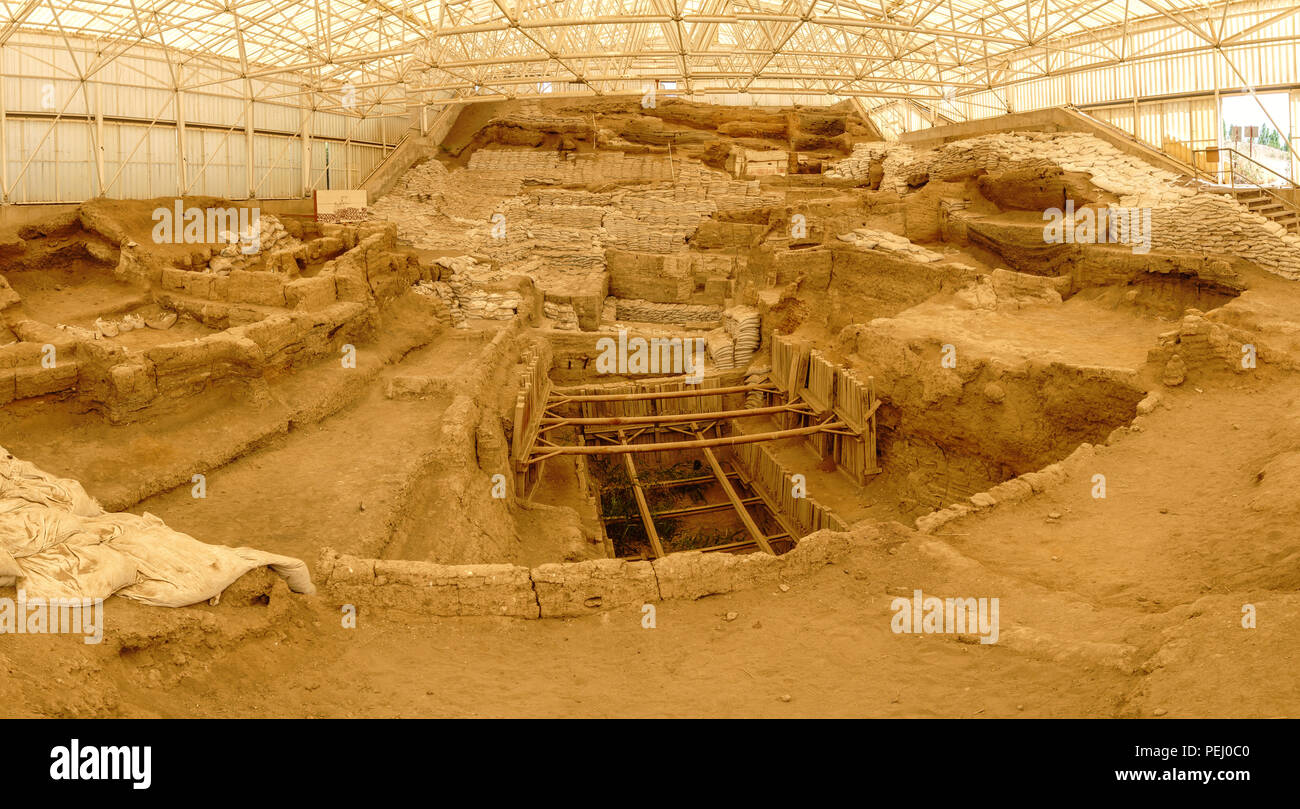 Catalhoyuk is large Neolithic and Chalcolithic best preserved city ...