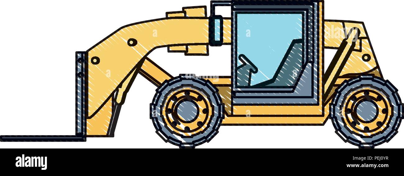 construction truck icon over white background, vector illustration ...