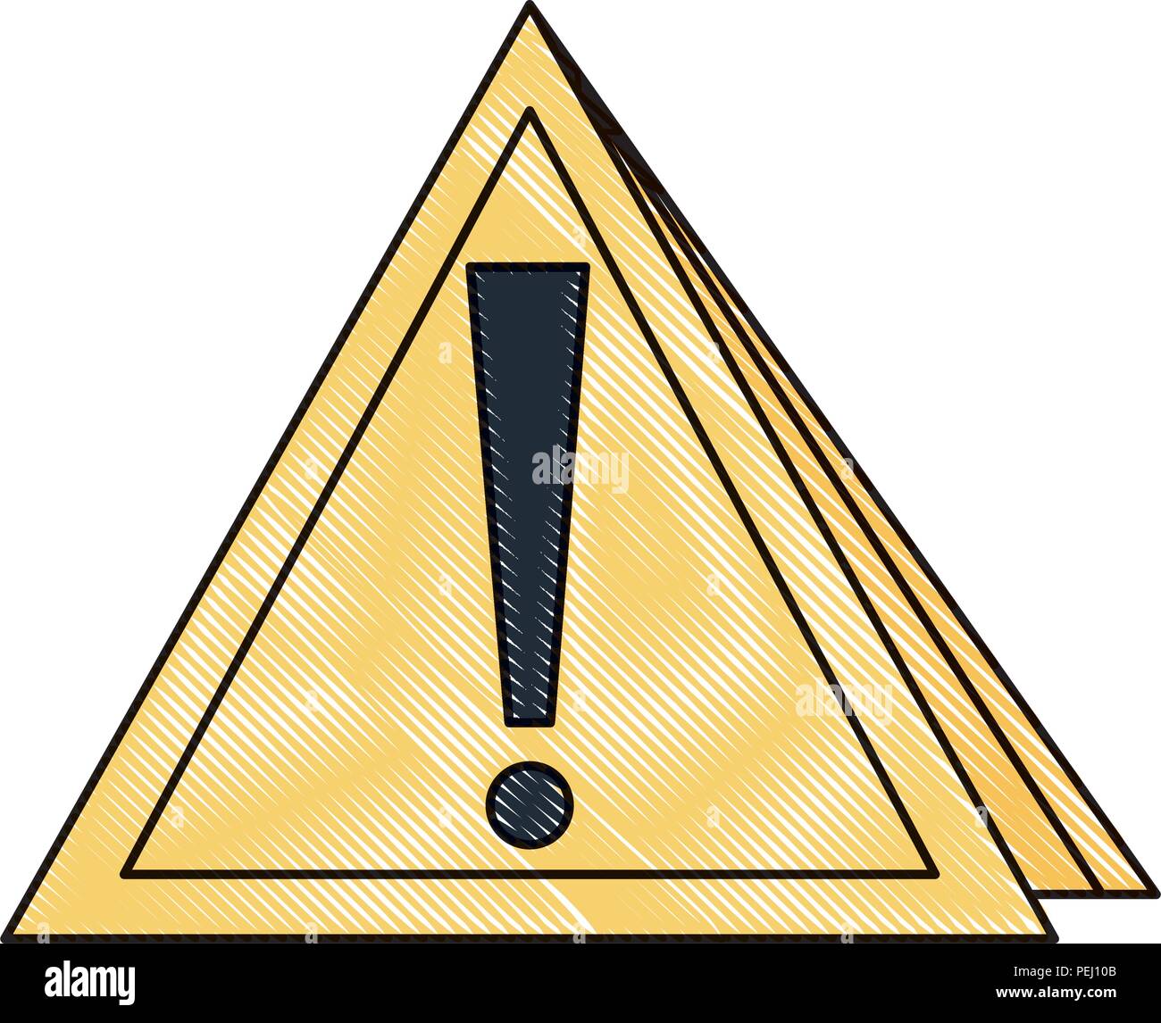 warning sign icon over white background, vector illustration Stock ...