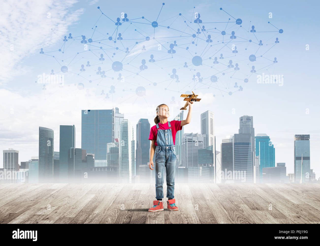 Concept of social wireless connection and internet use for ...