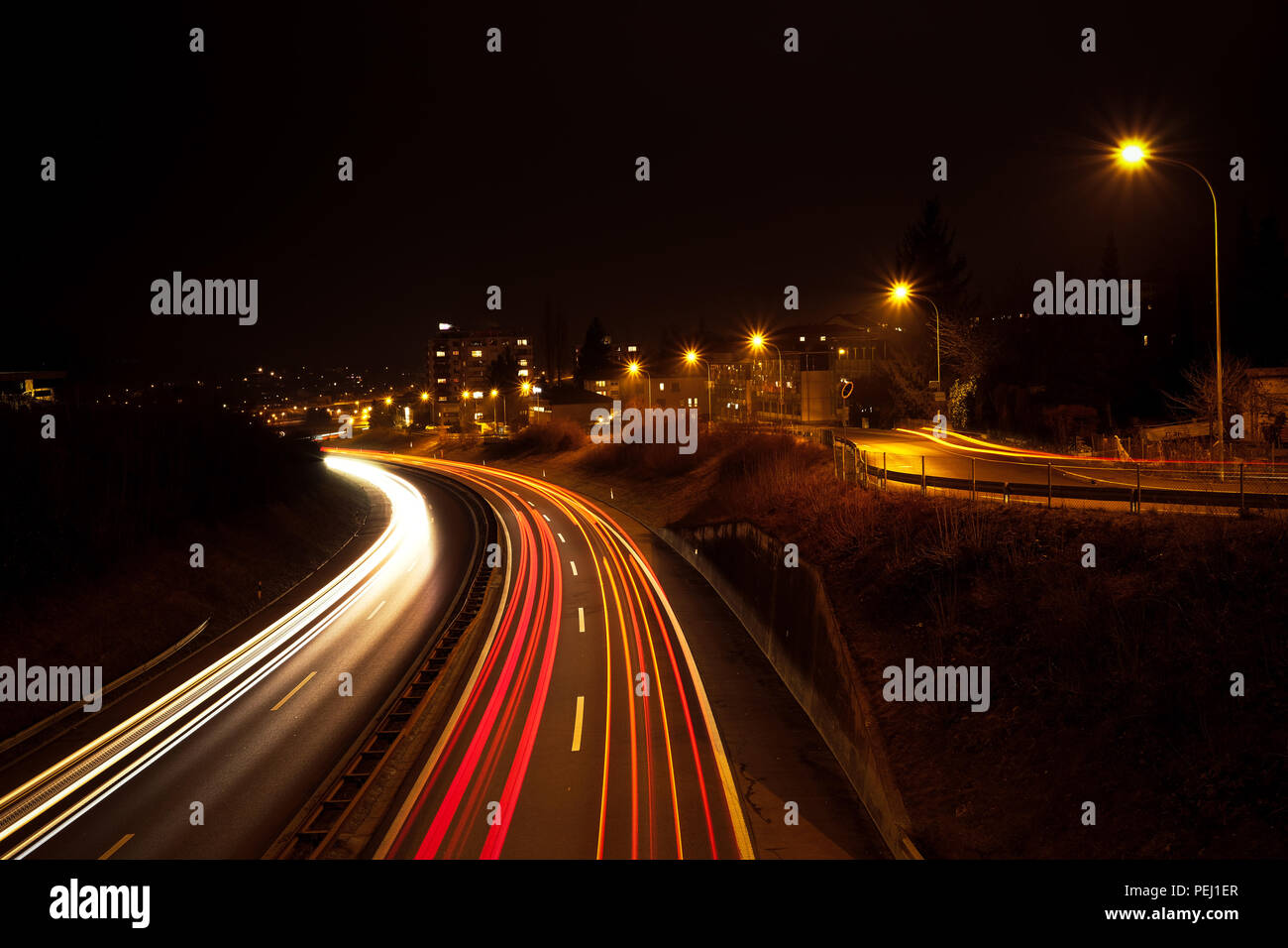 Long exposure motorway hi-res stock photography and images - Alamy