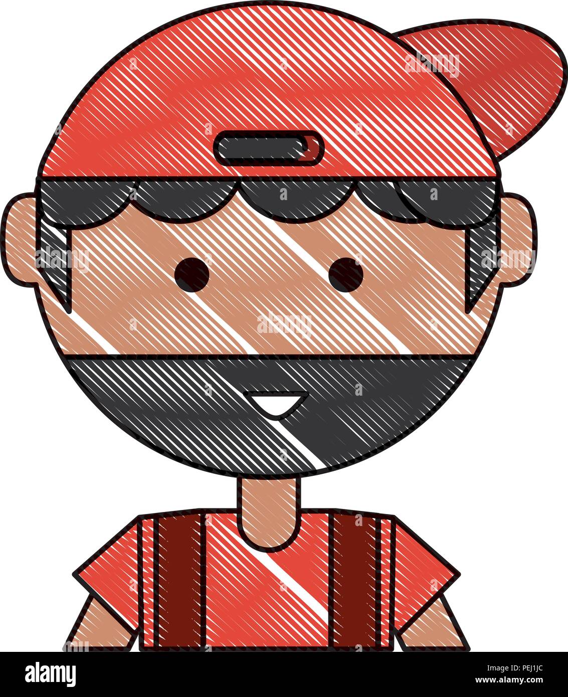 cartoon repair man icon over white background, vector illustration ...