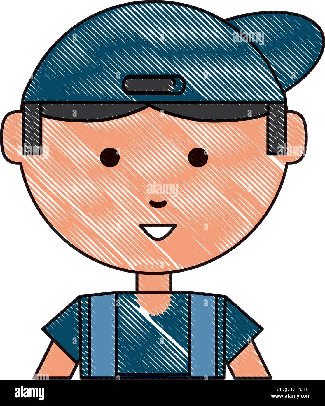 cartoon repair man icon over white background, vector illustration ...