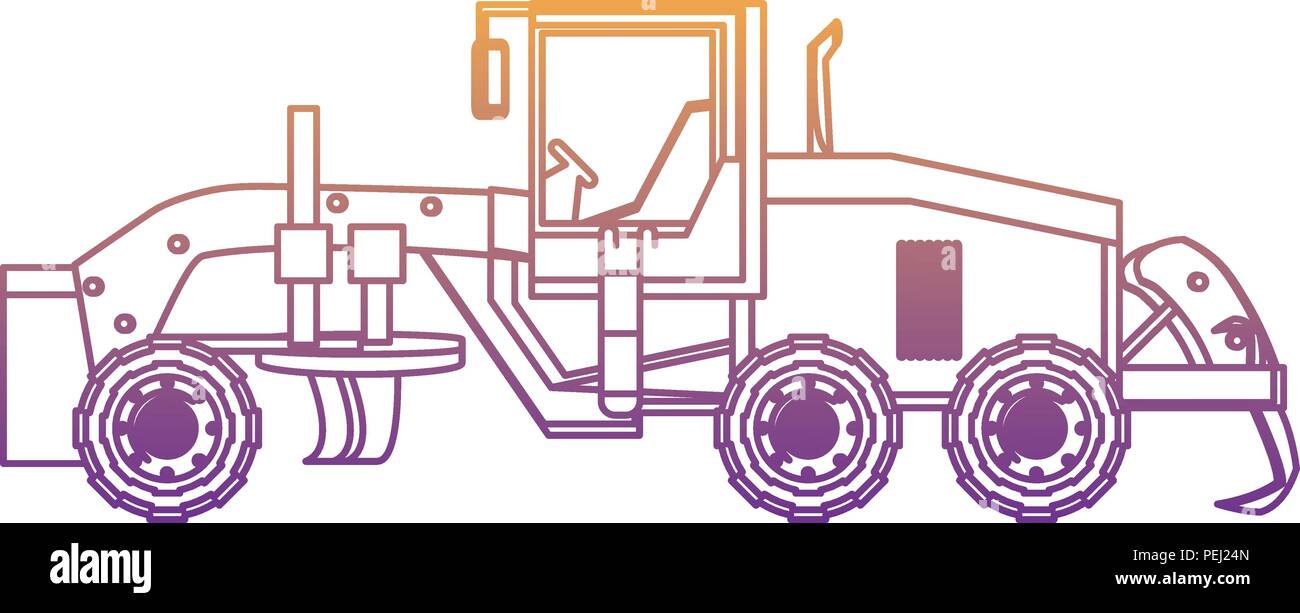 grader truck icon over white background, vector illustration Stock ...