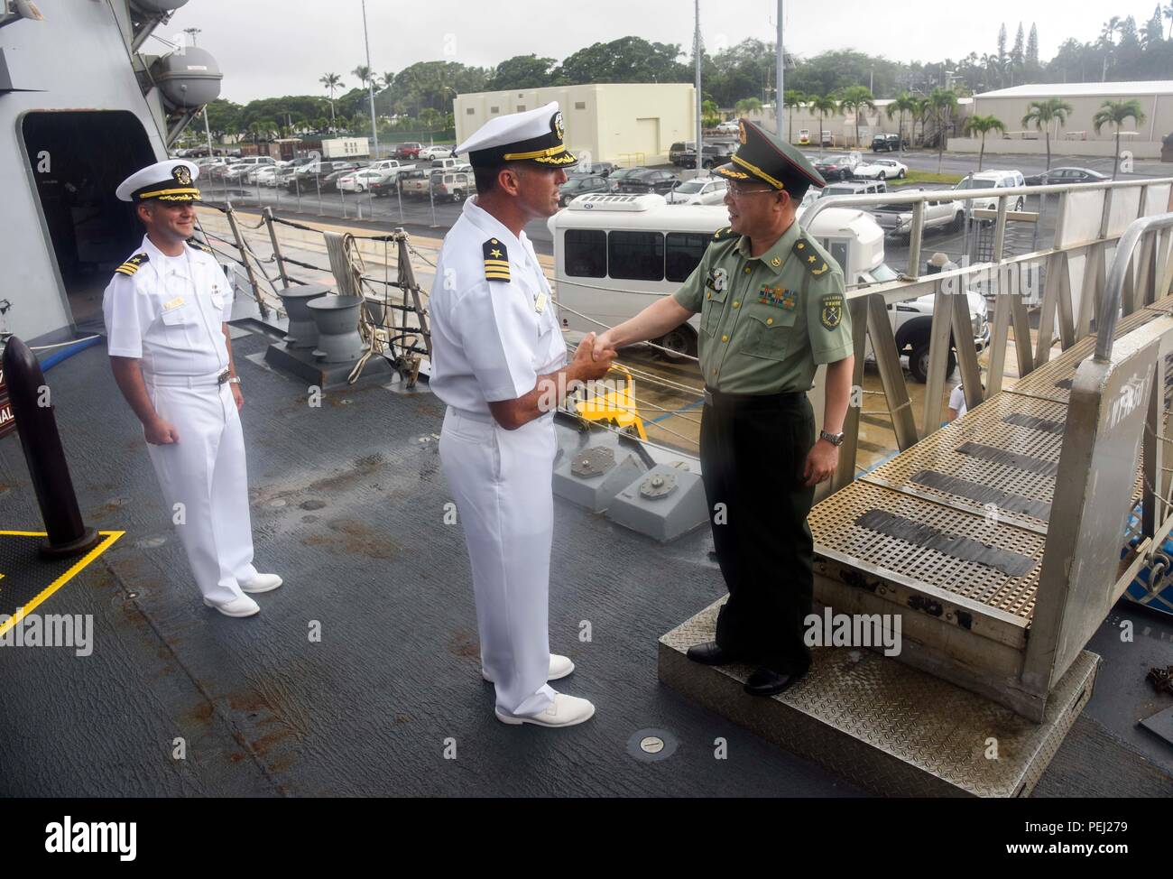 PEARL HARBOR (Aug. 25, 2015) Maj. Gen. Nie, deputy chief of Department ...