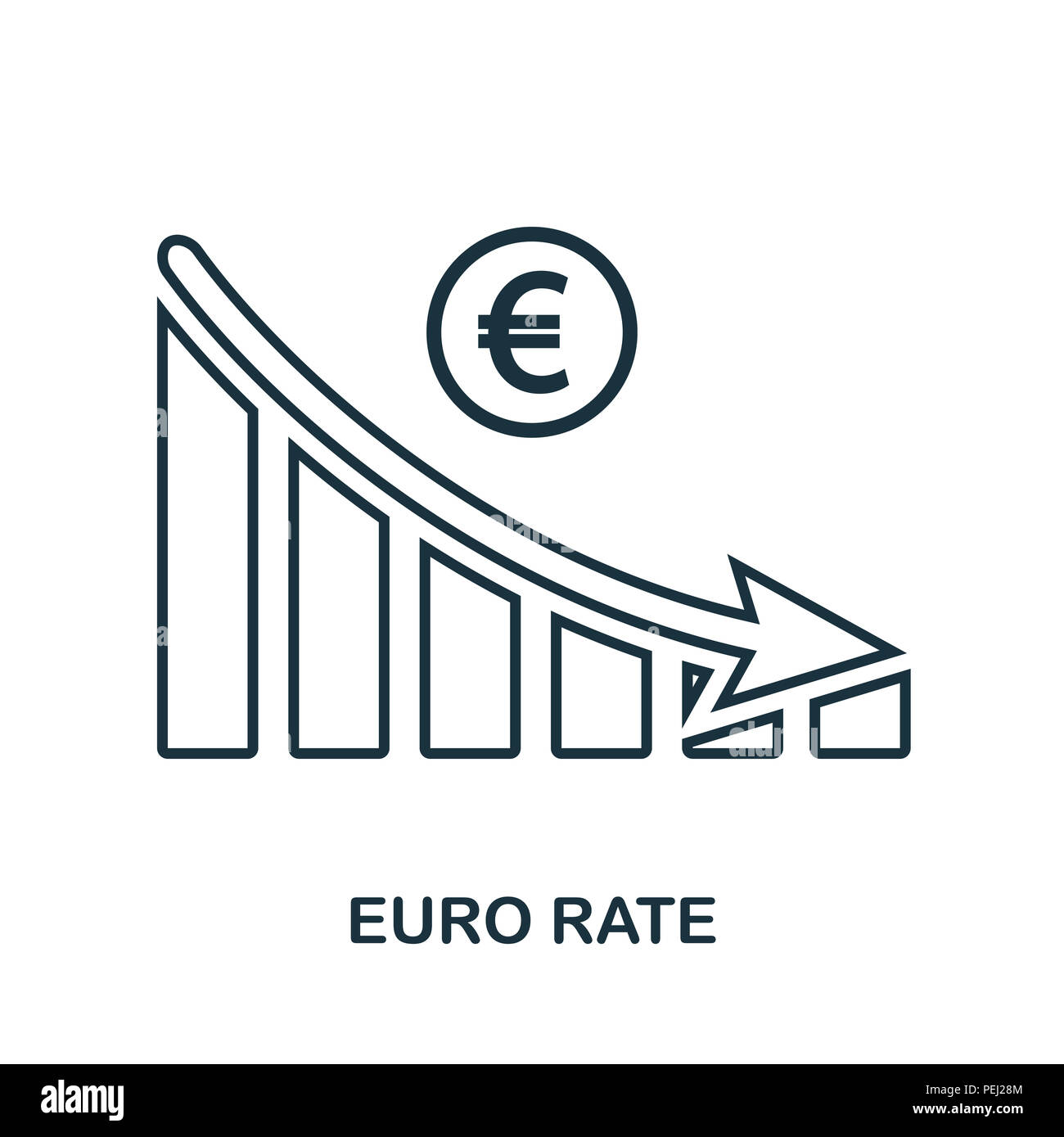 Bar chart decrease icon Cut Out Stock Images & Pictures - Alamy