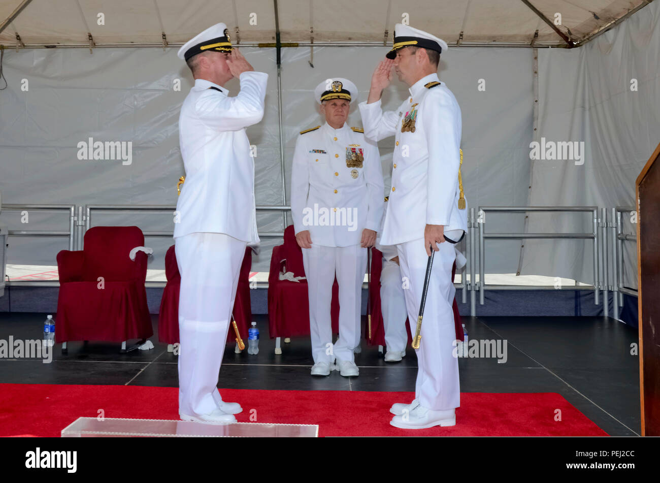 150826-N-RN782-119: POLARIS POINT, Guam (August 26, 2015) – Rear Adm ...