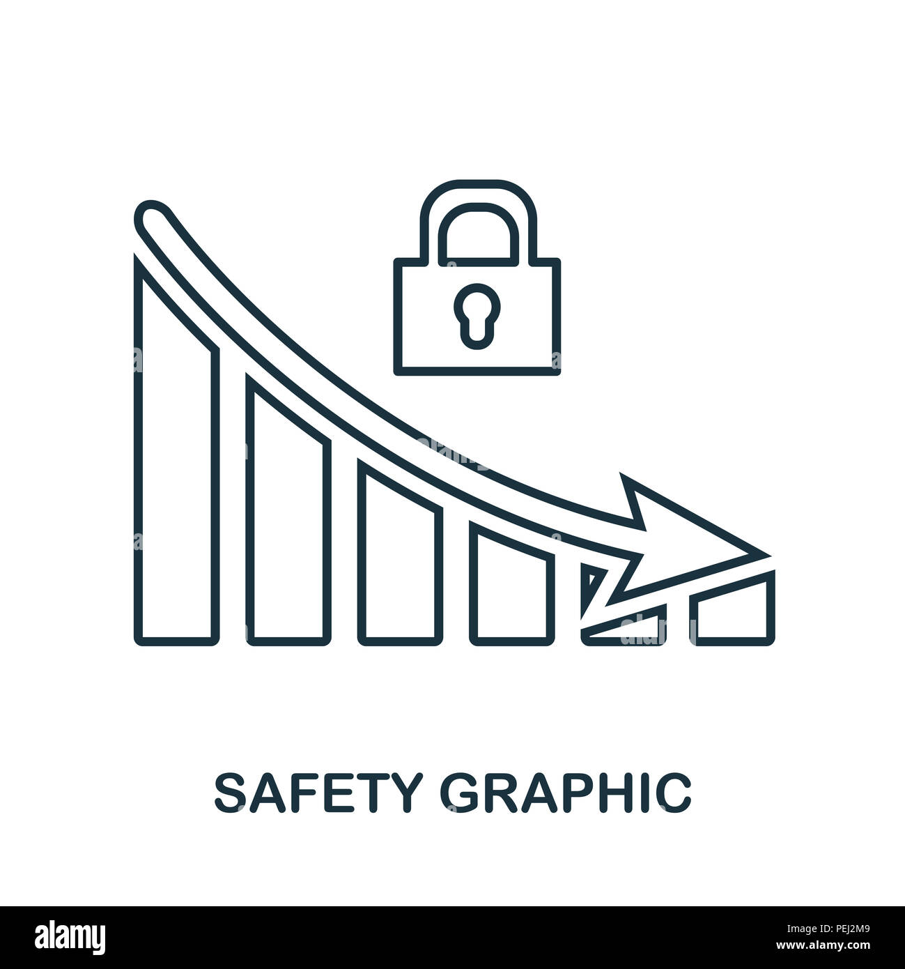 Safety Decrease Graphic icon. Mobile app, printing, web site icon ...