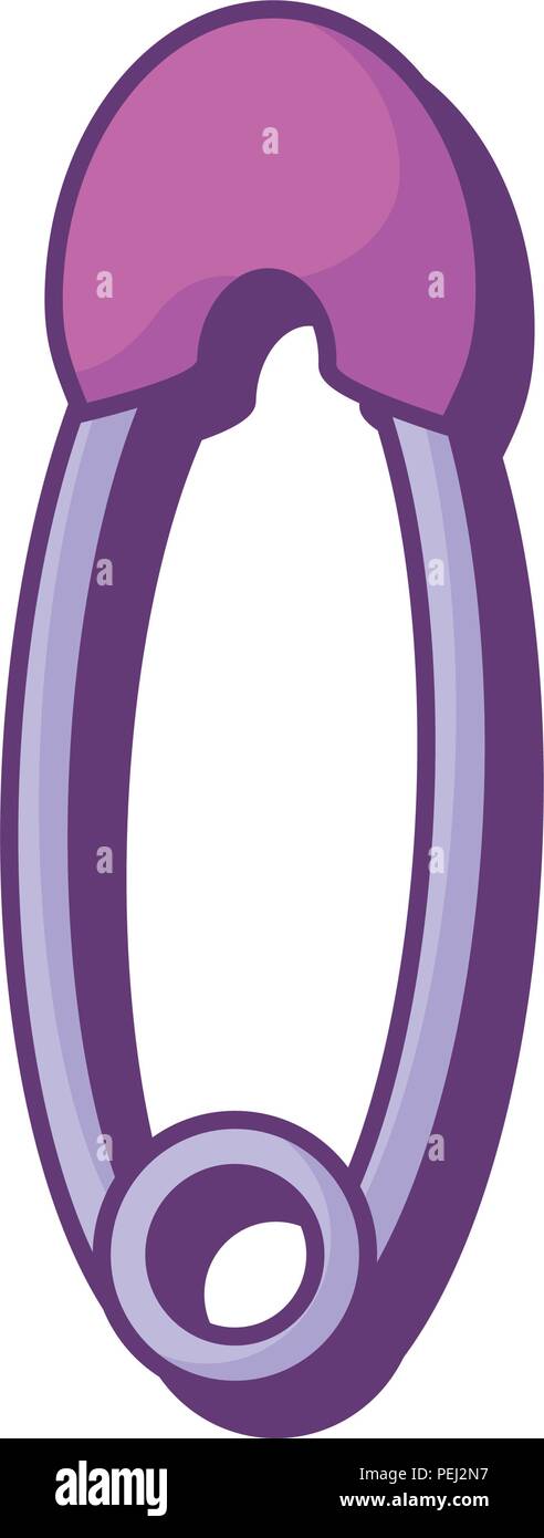 baby pin icon over white background, vector illustration Stock Vector ...