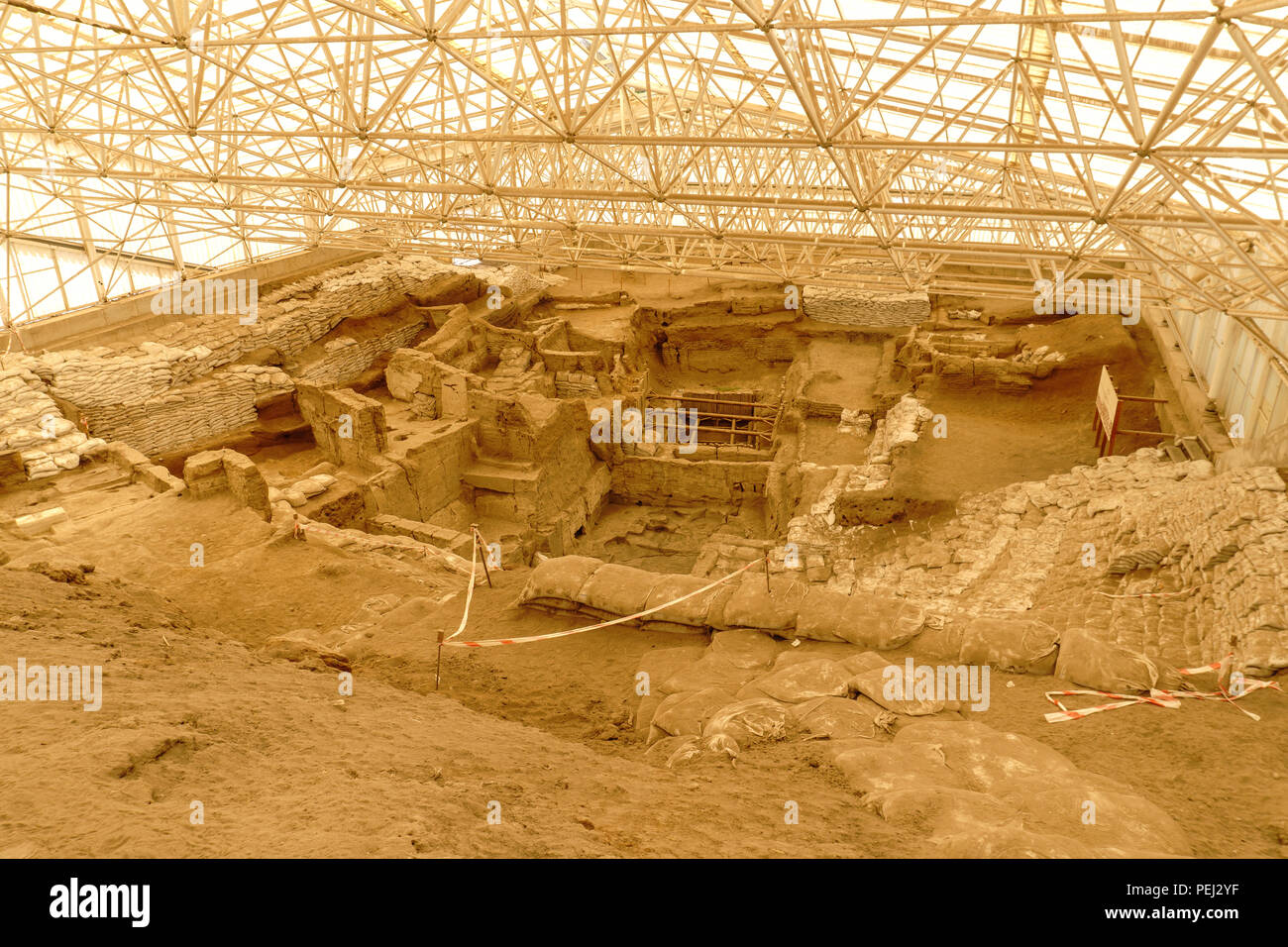 Catalhoyuk is large Neolithic and Chalcolithic best preserved city ...