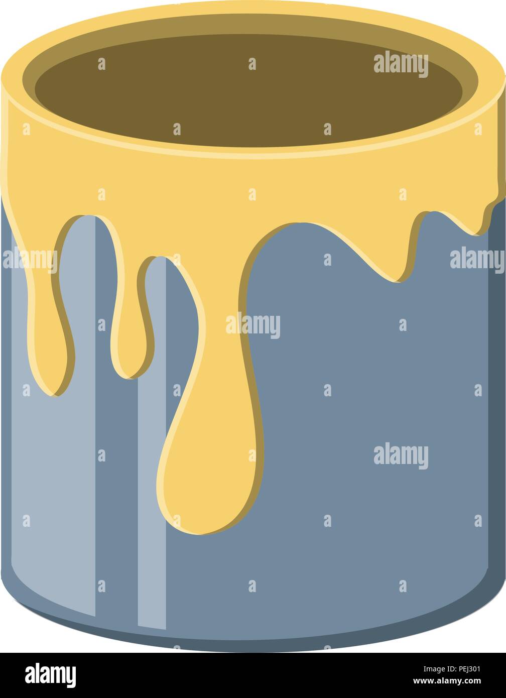 paint can icon over white background, vector illustration Stock Vector ...
