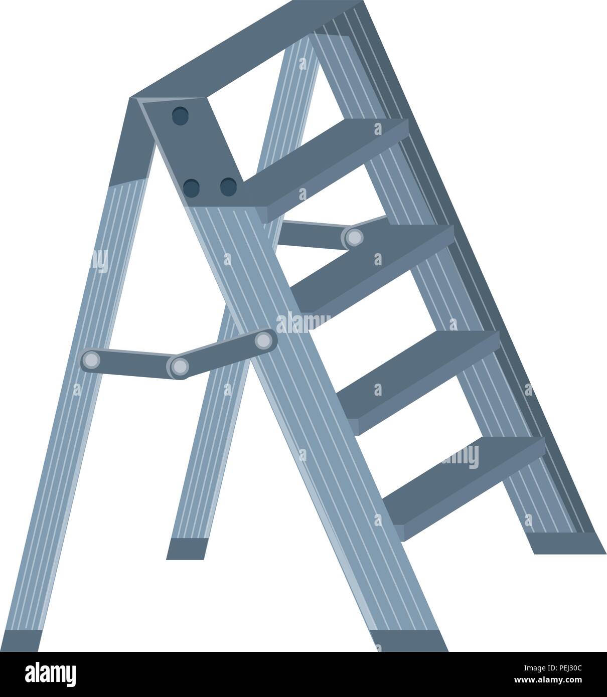 ladder icon over white background, vector illustration Stock Vector ...