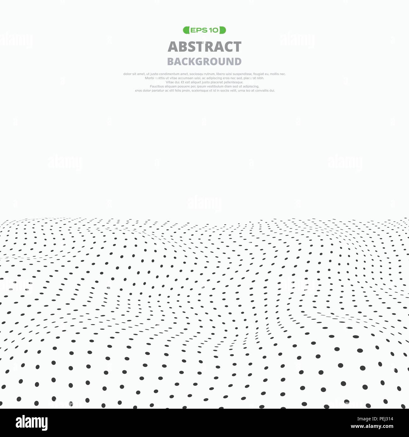 Abstract of gradient mesh dot pattern background, illustration vector ...