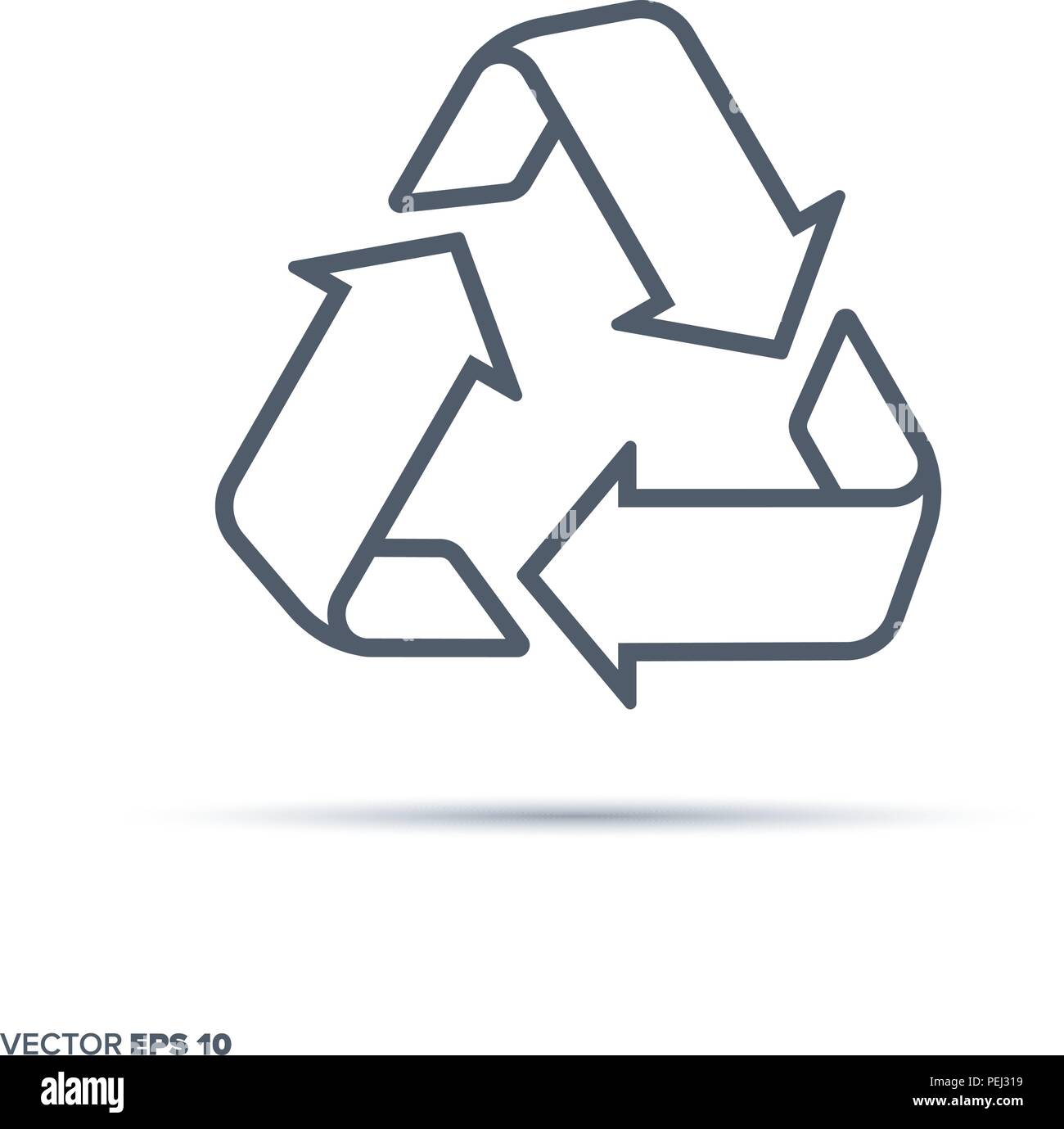 White Recycle Icon No Background