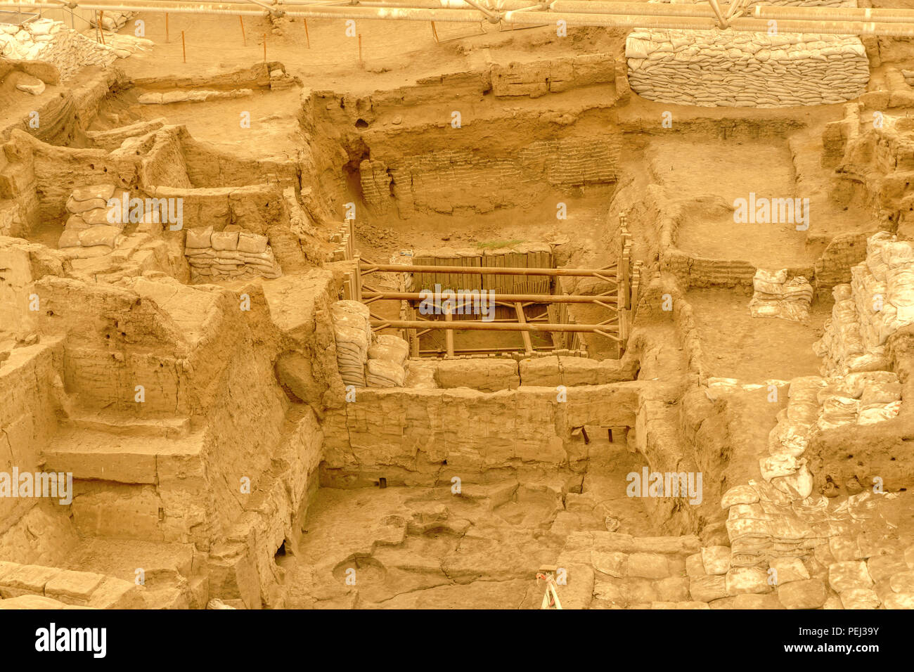 Catalhoyuk is large Neolithic and Chalcolithic best preserved city ...