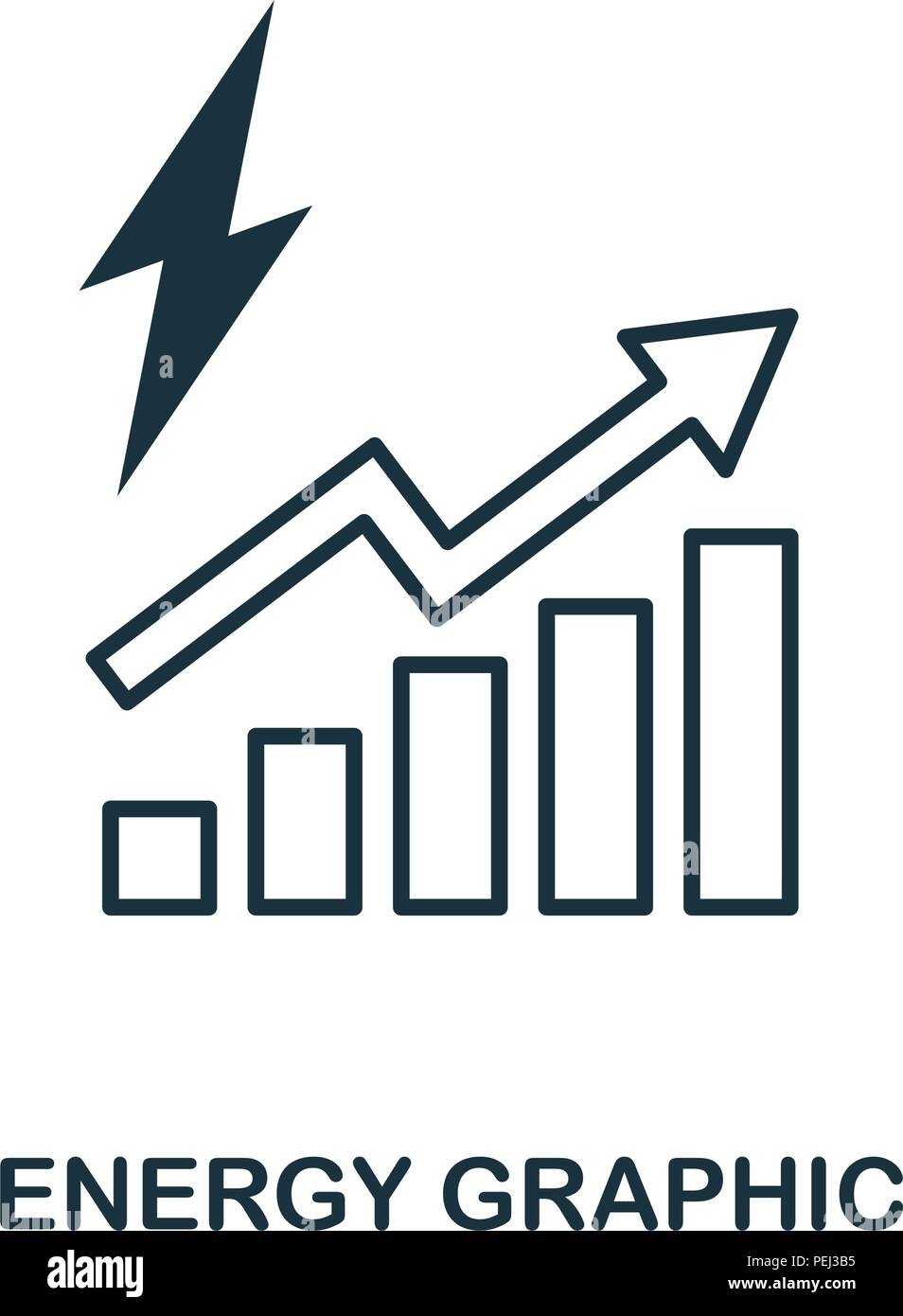 Energy Increase Graphic icon. Mobile apps, printing and more usage. Simple element sing ...
