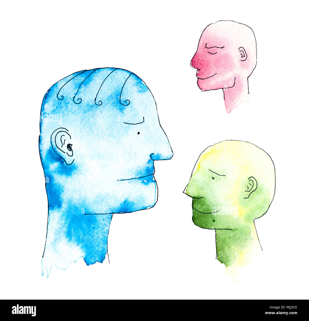 Simple watercolor painting hi-res stock photography and images - Alamy