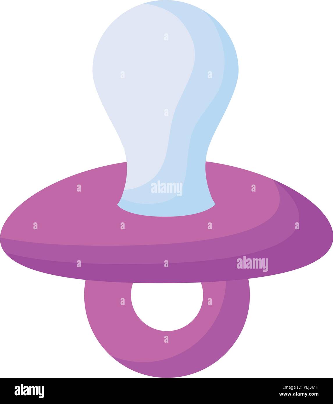 pacifier icon over white background, vector illustration Stock Vector ...