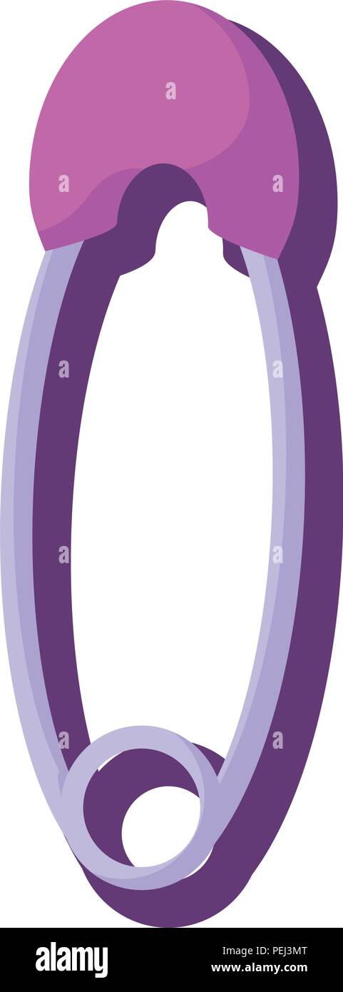 baby pin icon over white background, vector illustration Stock Vector ...